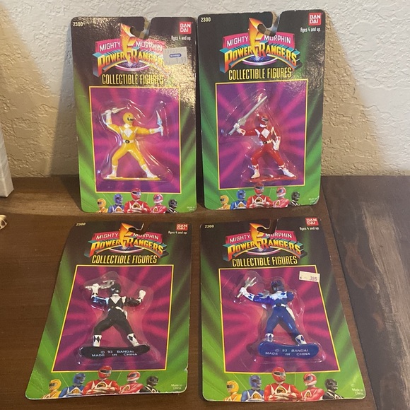 Bandai Namco | Toys | Lot Of 4 Power Rangers Collectible Figures Bandai ...